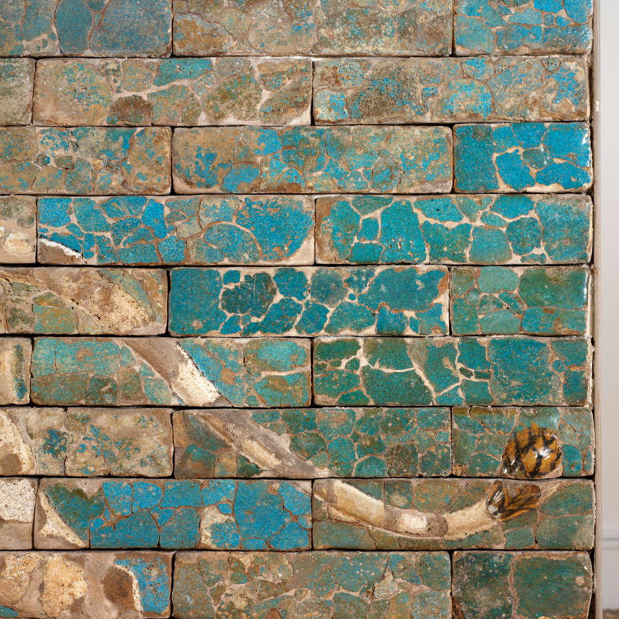 Panel with striding lion | RISD Museum